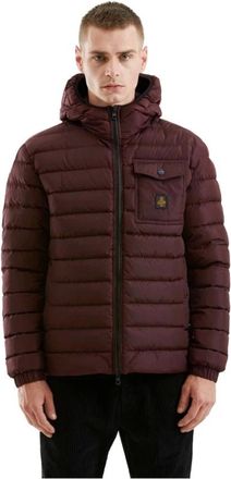 RefrigiWear Homme, Vestes, Brun, Taille: L/Xl Veste Homme en Nylon Rouge