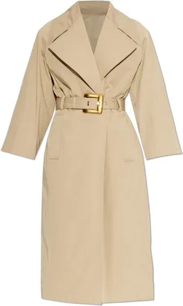 Balmain Femme, Manteaux, Beige, Taille: 38 FR Trench-coat ceintur&eacute;