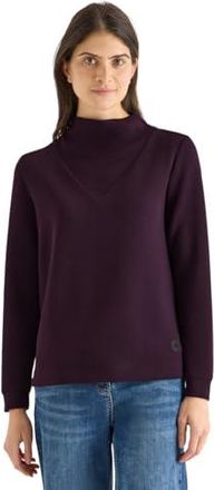 Cecil 3228452 T-Shirt avec Grand col, Rouge Eggplant, XXL Femmes