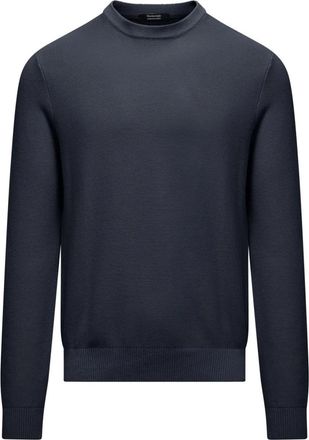 Bomboogie Homme, Pulls, Bleu, Taille: 2XL Ribbed crew-neck sweater