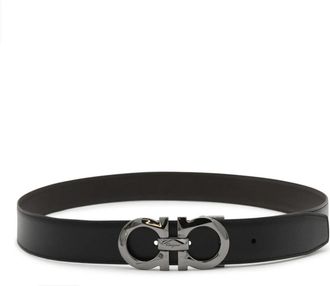 Ferragamo G&uuml;rtel - Black Leather Belt - Gr. 105 - in Schwarz - f&uuml;r Damen