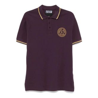 Versace Jeans Couture Polo Shirt - - Tops - Herren - Lila - S