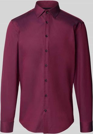 Jake*s Slim Fit Business-Hemd mit Strukturmuster