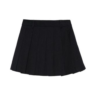 Dunst Alpaka Wollmischung A-Linie Rock - - Skirts - Damen - Schwarzk - L