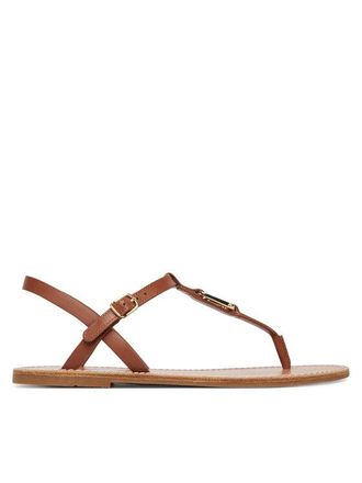 Tommy Hilfiger Sandalen Leather Thong Sandal FW0FW09127 Braun