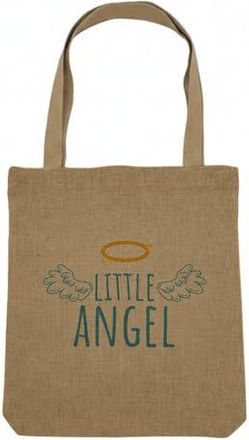 Fabulous Sac Shopping Tote Bag Aspect Lin - Little Angel Cute Original Drawing - Sac de Courses Toile Epaisse 360g Beige Naturel Cabas Port&eacute; Epaule Solide Impr