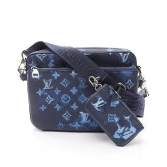 Louis Vuitton Sac bandouli&egrave;re Pre-owned Trio Messenger Monogram Watercolor - Homme - Pre-owned - Bleu - Taille: ONE Size