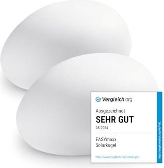 Easymaxx 2er-Set LED Solarleuchte mit Farbwechsel | Deko Gartenleuchte mit LED Beleuchtung | Wunderschöne Lichteffekte mit Tageslichtsensor In & Outdoor | Gart