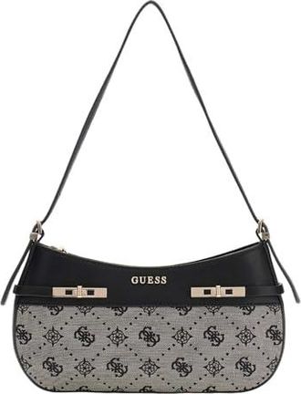 Guess sac à épaule Melinda Logo Shoulder Bag Black Logo noir