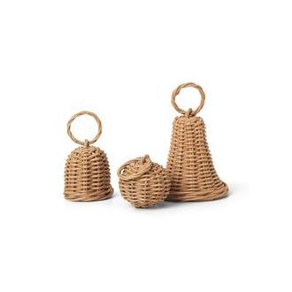Ferm Living Boule de Noël Braided - Marron - Rotin tressé - Designer Trine Andersen