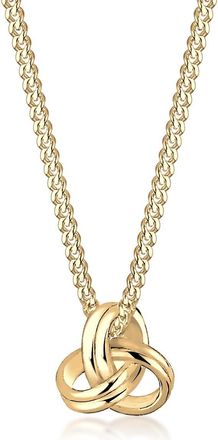 Elli PREMIUM Halskette Damen mit Knoten Symbol Trend in 585 Gelbgold