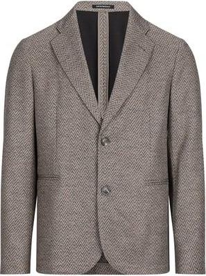 Emporio Armani Blazer droit &agrave; motif