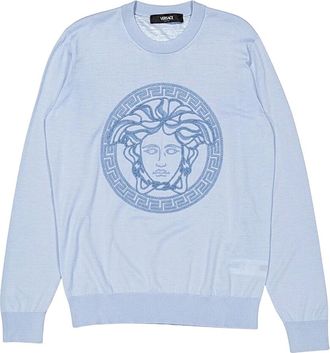 Versace Homme, Pulls, Bleu, Taille: M Maglia