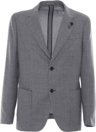 Lardini Homme, Vestes, Gris, Taille: 2XL Roma Jacket