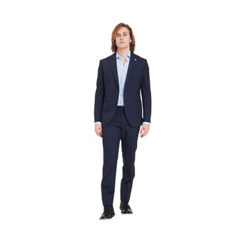 Luigi Bianchi Mantova Elegantes Kleid f&uuml;r Besondere Anl&auml;sse - - Suits - Herren - Blau - 3XL
