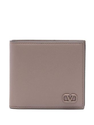 Valentino Garavani portefeuille &agrave; d&eacute;tail Vlogo - Tons neutres