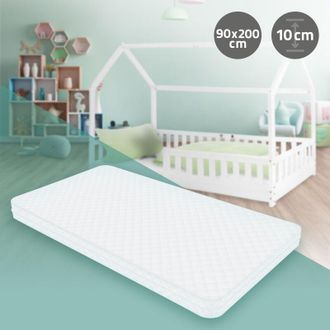 ML Design Ml-design - Kindermatratze 90 x 200 x 10 cm, Schadstoffgeprüft, Öko-Tex 100 Zertifiziert, Babymatratze Juniormatratze mit Reißverschluss und