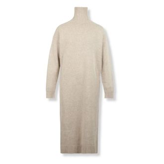 Max Mara Sommerlicher Rollkragen-Kleid - - Dresses - Damen - Beige - M