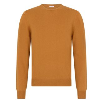 Malo Cashmere Rundhals-Pullover - - Knitwear - Herren - Braun - 2XL