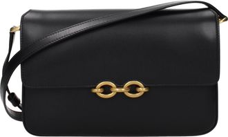 Saint Laurent Sac Bandouli&egrave;re Le Maillon Femme Cuir Noir