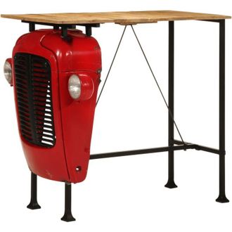 vidaXL Table de bar forme de tracteur bois de manguier massif - Vidaxl