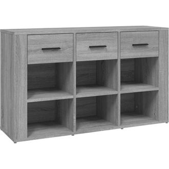 vidaXL Buffet Sonoma gris 100x30x59,5 cm Bois ding&eacute;nierie Vidaxl