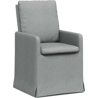 vidaXL Esszimmerstühle 2 pcs Hellgrau 57 x 67 x 98 cm Stoff vidaXL