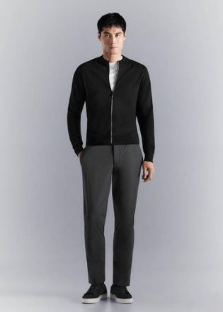 Mango Cardigan confort en maille extensible noir - Homme - XXL - MANGO MAN