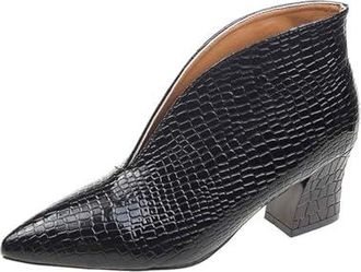 Generic Chaussures Talons Hauts pour Femmes Escarpins Pieds Larges Talon Sandale Femme Confortable et Classique bout rond Slingback Cuir Souple soirée, banque