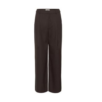 Gestuz L&auml;ssige Hose mit vorderen Falten - - Trousers - Damen - Braun - 2XS