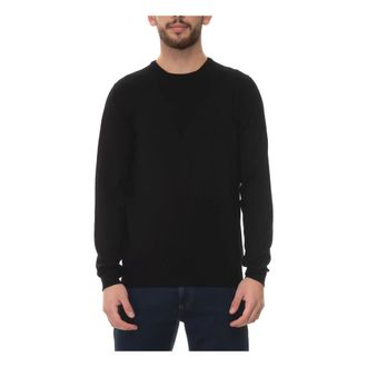 Gran Sasso Kaschmir Slim Fit Rundhals Pullover - - Knitwear - Herren - Schwarzk - M