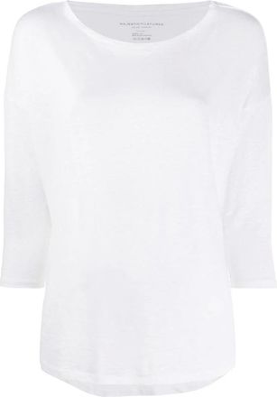 Majestic Filatures Femme, Pulls, Blanc, Taille: 40 FR T-shirt Squadrata
