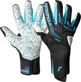 Reusch Attrakt Freegel Fusion Strapless griffige Torwarthandschuhe Herren und Frauen Fußballhandschuhe für Erwachsene geeignet für alle Wetterbedingungen und