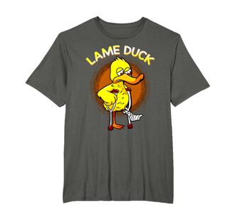 So Cool Designs Lustige lahme Ente, s&uuml;&szlig;e Ente auf Kr&uuml;cken T-Shirt