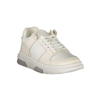 Tommy Hilfiger Leather Lace-Up Sneaker - White