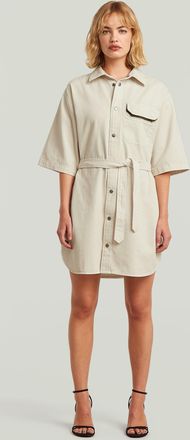 G-Star Belted Army Hemdkleid - Beige - Damen