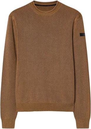 Roberto Ricci Design Pull Col Rond Coton Techno Wash - Homme - Pulls - Jaune - Taille: 2XL