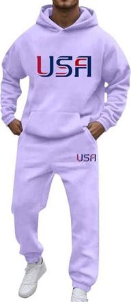 Generic Surv&ecirc;tement de sport 2026 pour homme - Ensemble 2 pi&egrave;ces avec sweat &agrave; capuche et pantalon de surv&ecirc;tement - Tenue athl&eacute;tique pour la marche, la course 