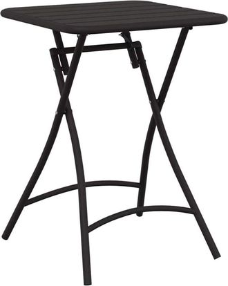 vidaXL Gartentisch Anthrazit 55 x 55 x 73 cm Pulverbeschichteter Stahl Vidaxl