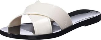 Zaxy Femme Unica Slide AD Claquettes, Black Off White, 35.5 EU Étroit