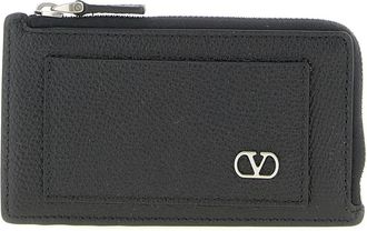 Valentino Garavani Homme, Accessoires, Noir, Taille: ONE Size Vlogo Signature Porte-monnaie