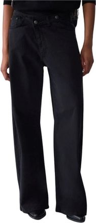 Liu Jo Femme, Pantalons, Noir, Taille: W29 Pantalon large