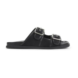 Gucci GG Slide Sandal Mit Schnallen - - Shoes - Herren - Schwarzk - 42 EU
