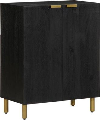 vidaXL Sideboard Schwarz 60x33x75 cm Holzwerkstoff - Vidaxl