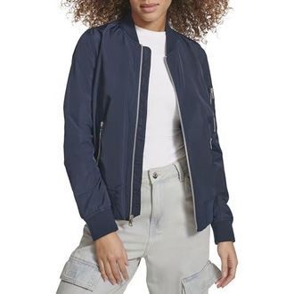 Levi's Melanie Newport Blouson aviateur pour femme, taille standard et grande taille, bleu marine, 1X