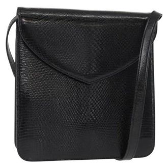 Saint Laurent Sac bandouli&egrave;re en cuir Pre-owned - Femme - Pre-owned - Noir - Taille: ONE Size
