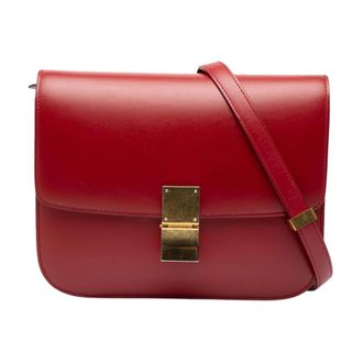 Celine Sac bandouli&egrave;re en cuir pr&eacute;-poss&eacute;d&eacute; - Femme - Pre-owned - Rouge - Taille: ONE Size