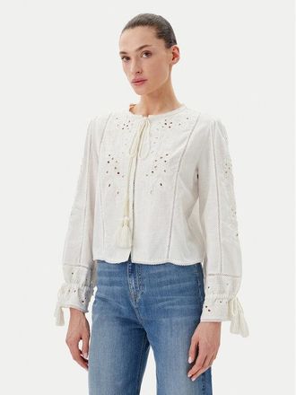 Twin-Set Bluse 241TT2010 Wei&szlig; Regular Fit