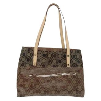 Ferragamo Pre-owned Plastic Shoulder Bag - - Pre-owned - Damen - Braun - ONE SIZE