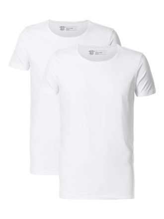 Petrol Industries Herren 2er-Pack T-Shirts Basic - Rundhalsausschnitt - Kurzarm - Multipack - Herrenbekleidung - Wei&szlig; - XXL